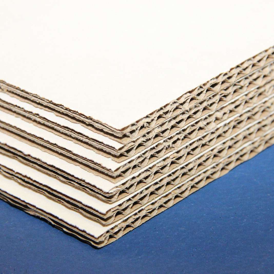 Cartone Ondulato Bianco